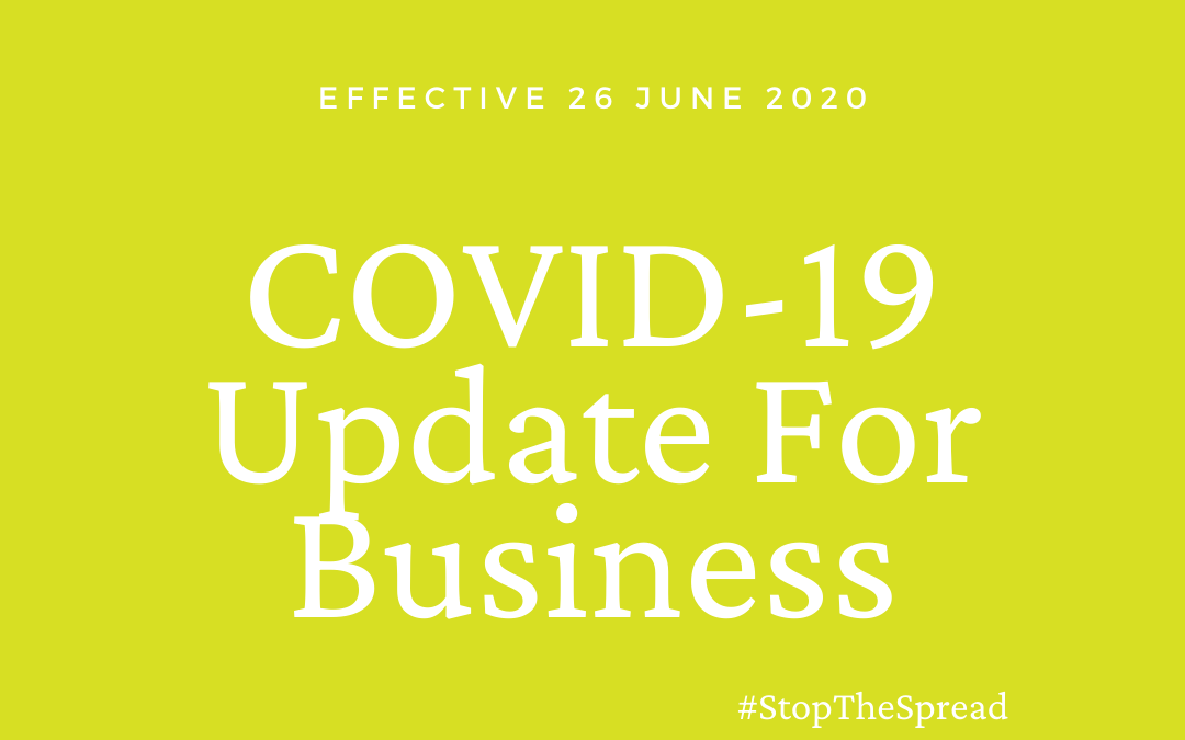 Covid-19 Update for Business - 3rd Arm Admin